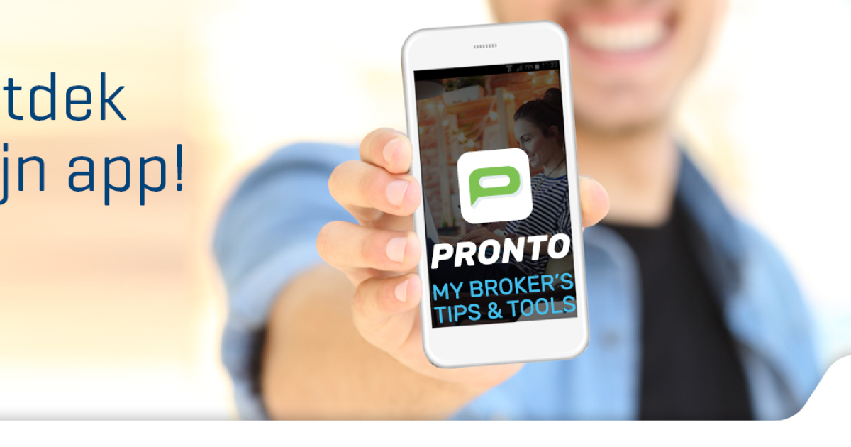 Onze PRONTO APP | Verzekeringsgroep BV